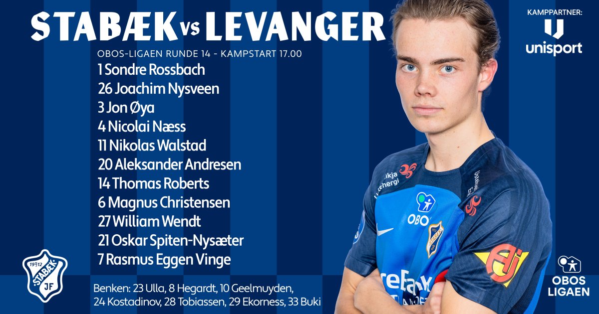 Slik stiller vi mot Levanger / Stabæk